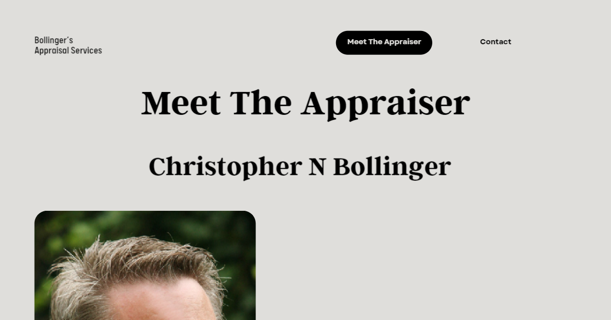 Meet the Appraiser | Christopher Bollinger